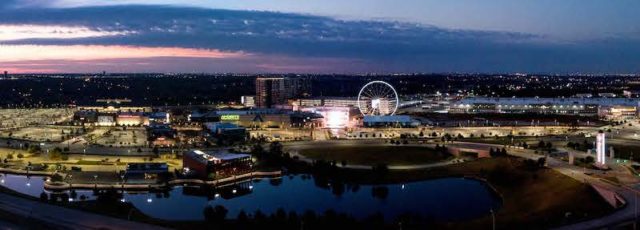 grandscape aerial view with big wheel | Texas Travel Talk