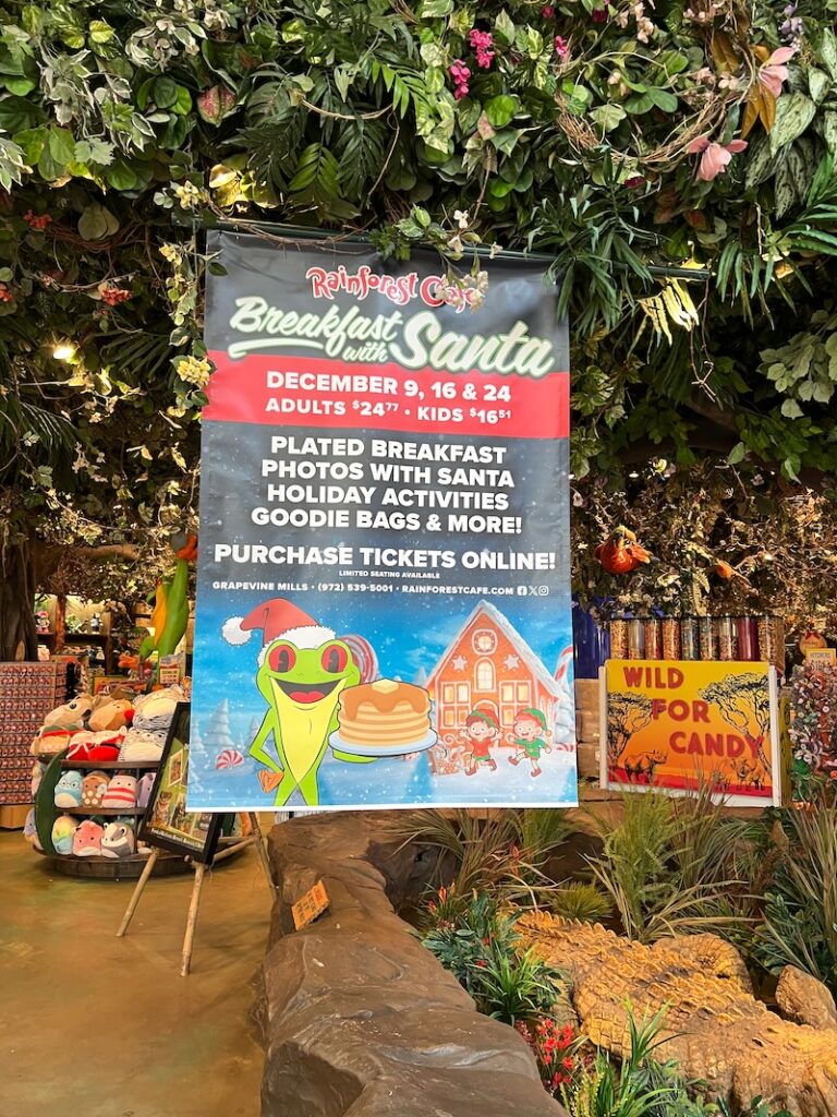 Grapevine-mills-mall-rainforest-sign | Texas Travel Talk