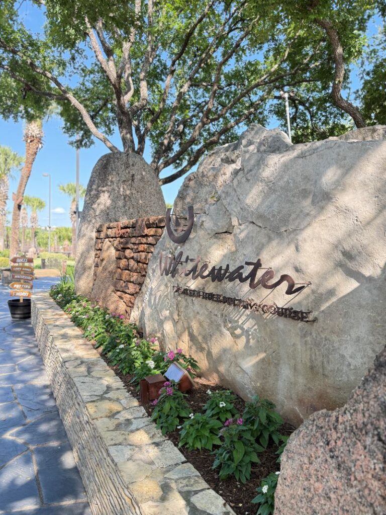 HOrseshoe_Bay_Resort_Whitewater_sign | Texas Travel Talk