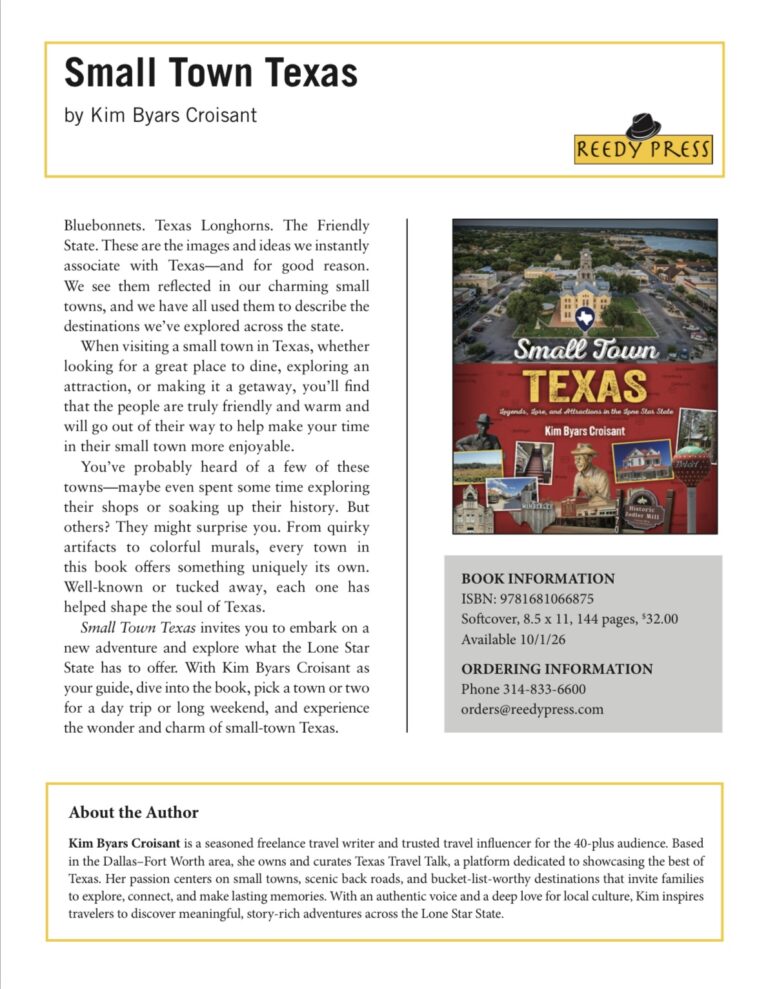 "Small Town Texas" Book Events | Texas Travel Talk